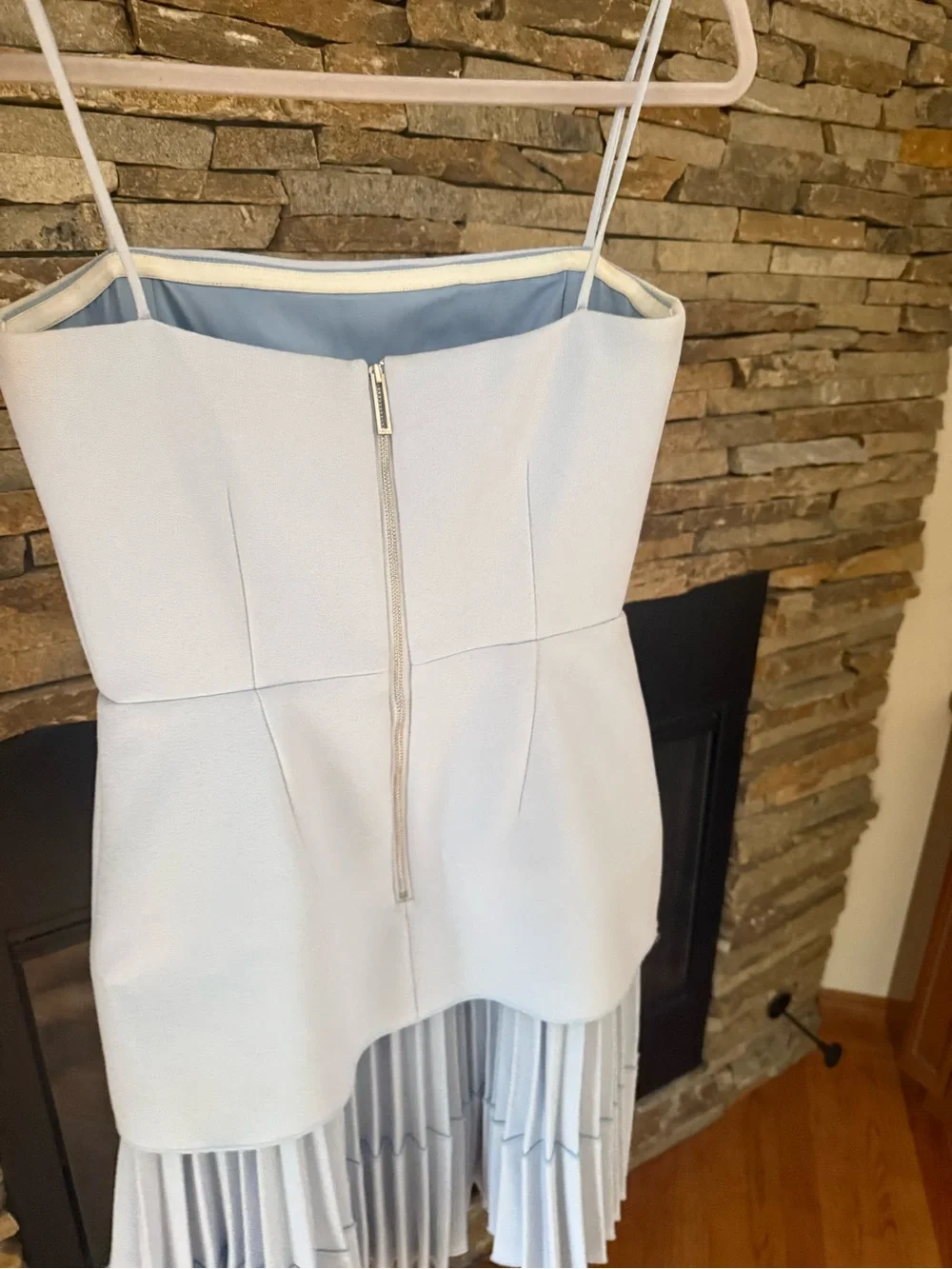 Dion Lee | Dresses | Dion Lee Ellipse Pleat Mini Blue Dress Size 4 ...
